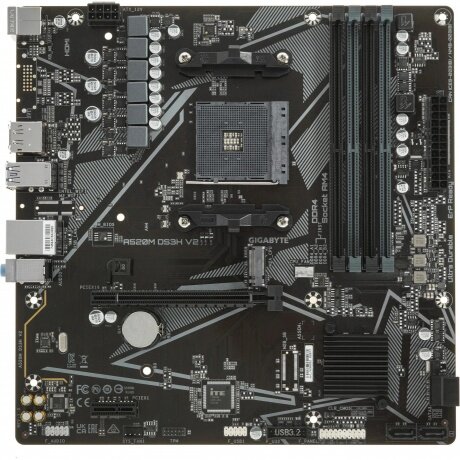 Материнская плата Gigabyte AMD A520 SAM4 (A520M DS3H V2 1.1)