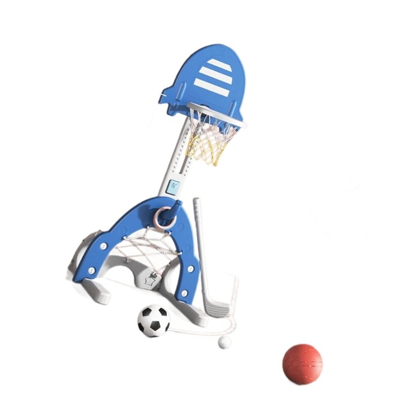 Модифицируемые баскетбольные ворота для детей с Конфигурацией роста для различных эпох Прочное основание с возможностью заполнения для обеспечения безопасности Транспортируемое внутреннее использование Простая сборка