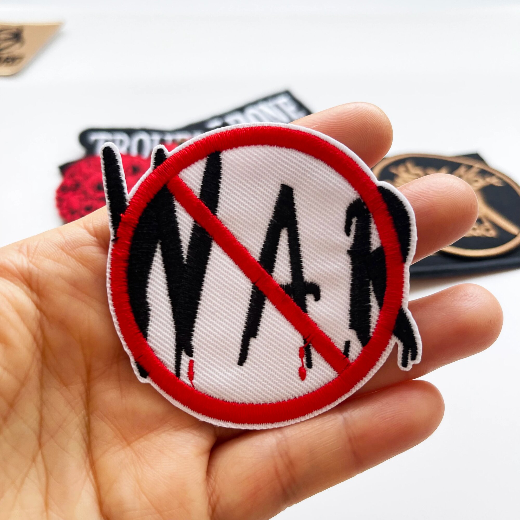 Нашивка "No War" черная, 9