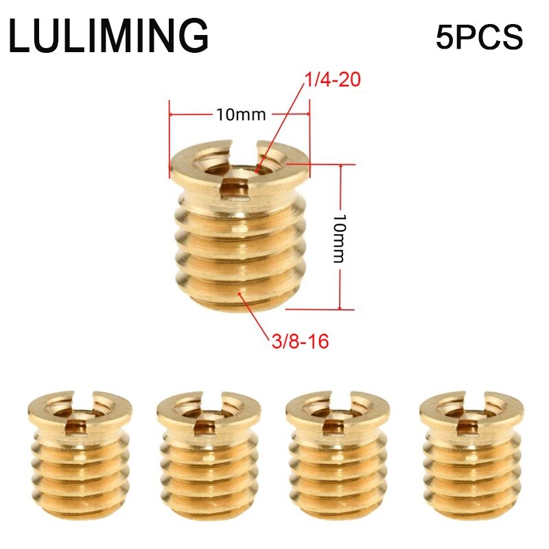Конверсионный винт 1/4-3/8, LULIMING E6, 5 шт