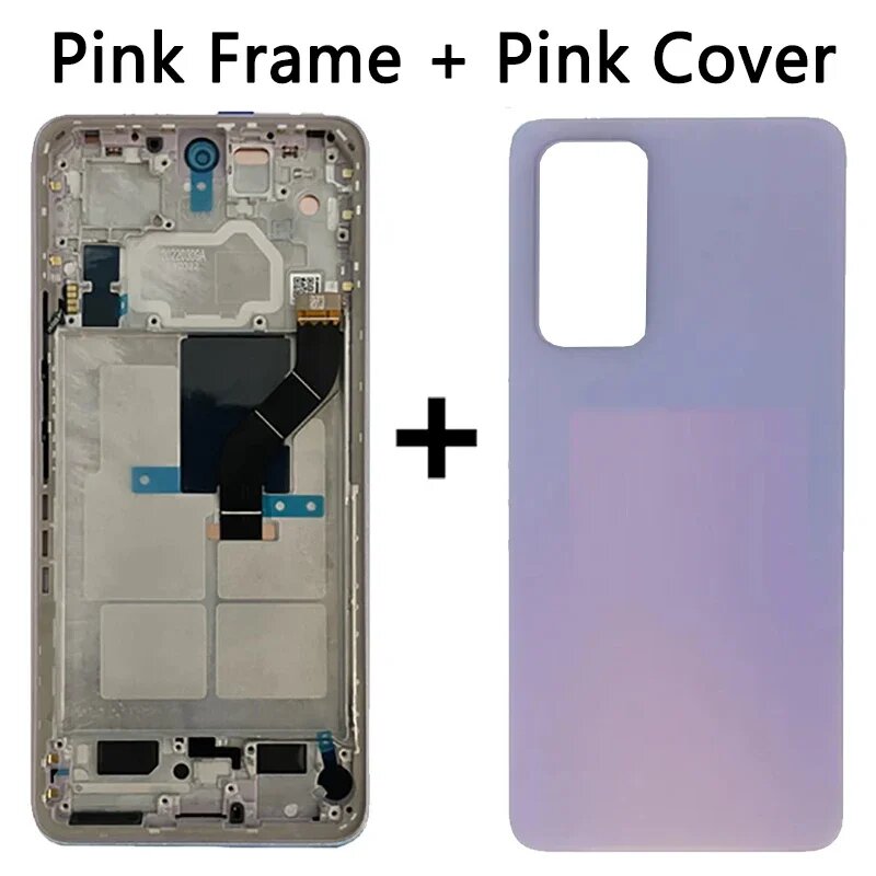 Дисплей Super AMOLED для Xiaomi Mi 12 Lite, сенсорный экран в сборе, для Xiaomi 12 frame Pink Cover