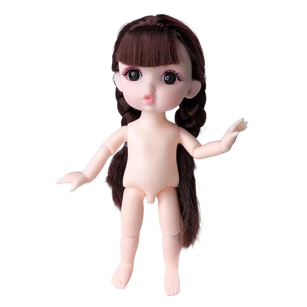 BJD кукла 17см 8 частей 13 шарниров подвижная натуральные глаза комплект (голова, тело, обувь) модель L20