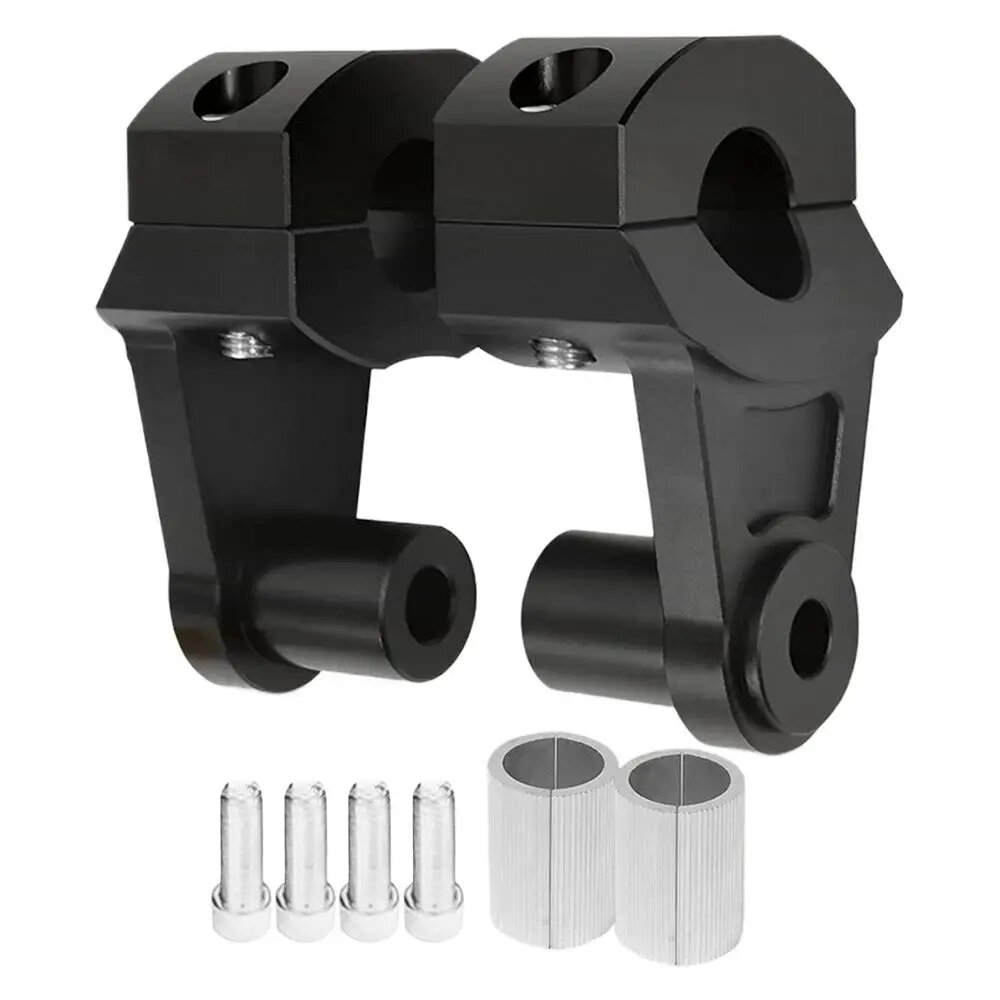 Подставки для руля мотоцикла 22 мм-28 мм, зажим для крепления на руль мотоцикла, подъемный Black