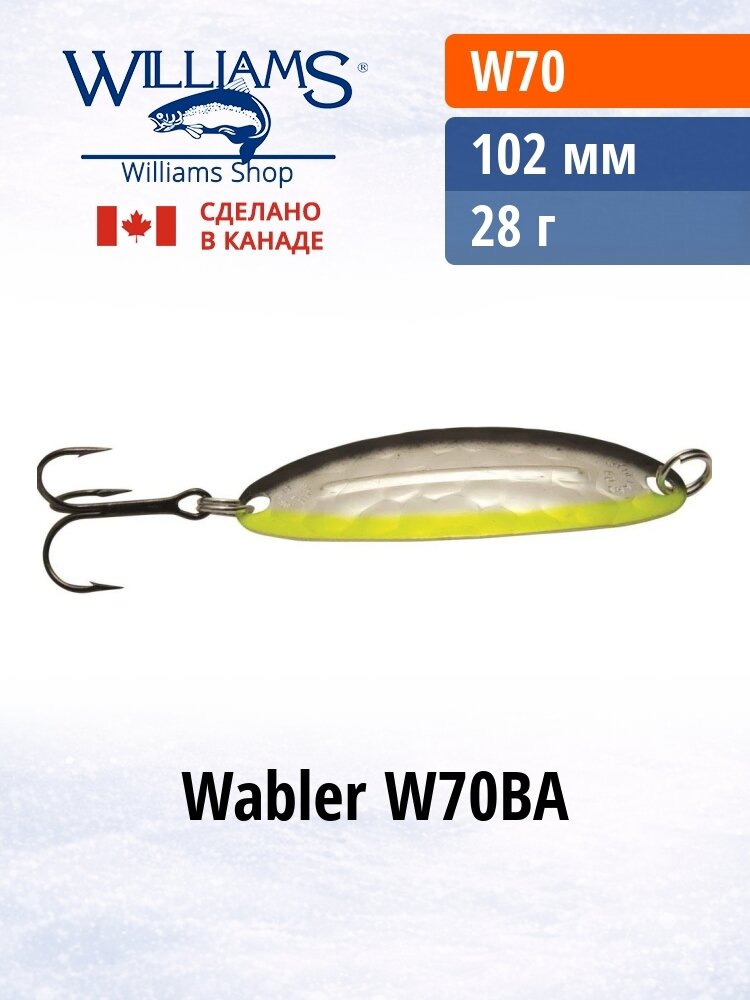 Блесна Williams Wabler W70BA 28г
