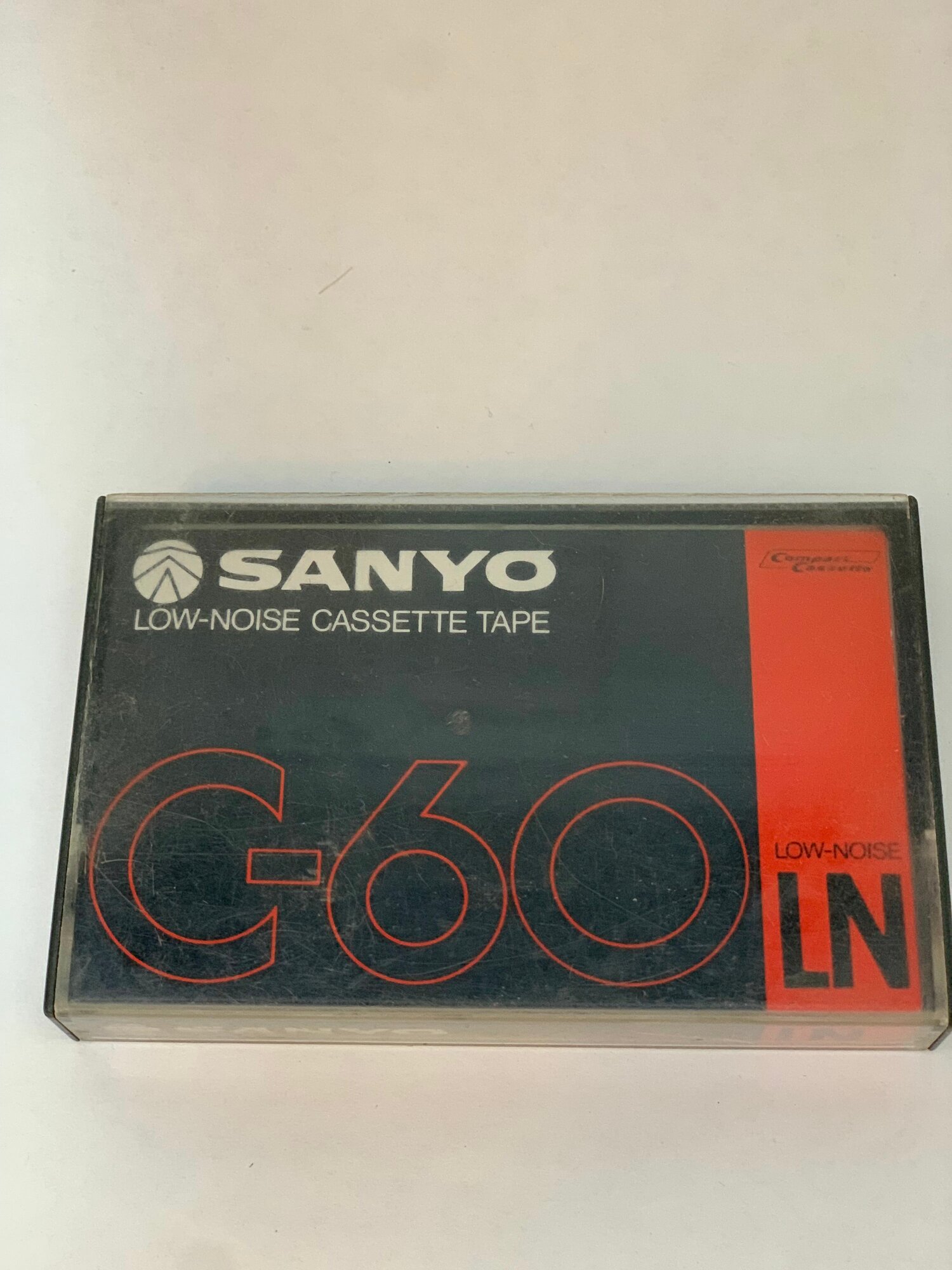 Sanyo C-60LN made in JAPAN ранняя Type I аудиокассета (low noise) японского бренда