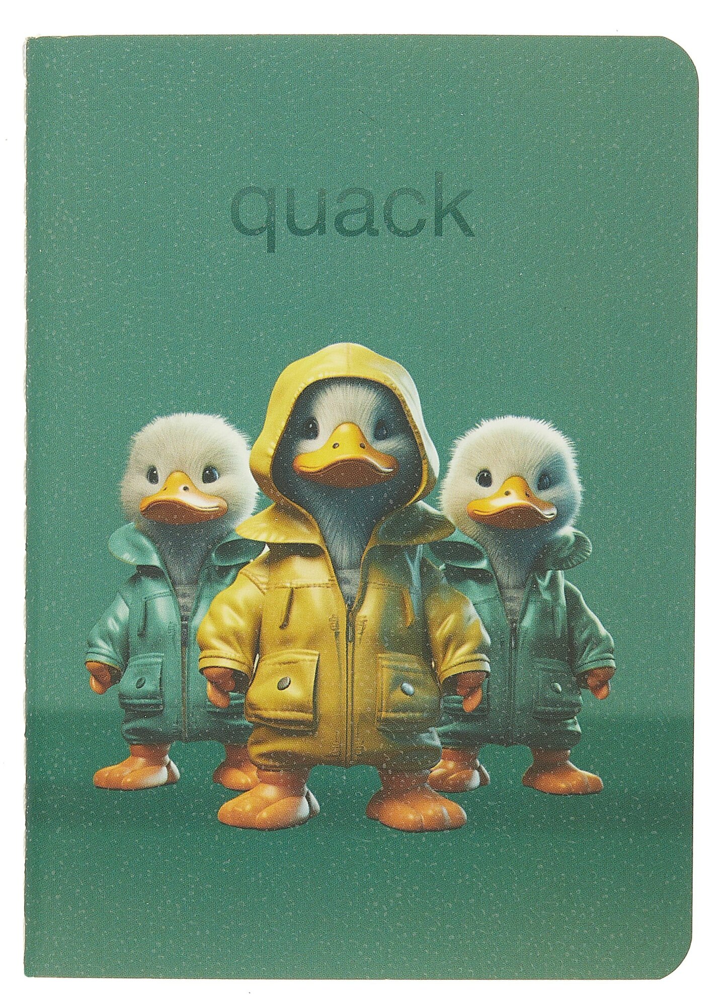 Записная книжка А7 30л кл. "Утки в капюшонах" сшивка, тонир. блок