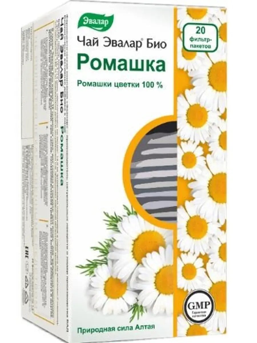 Чай эвалар био ромашка 20 шт. фильтр-пакеты