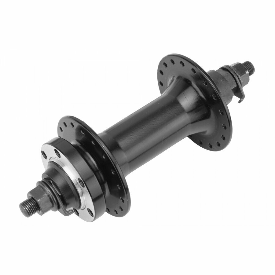 Втулка передняя WZ-A289F 36Н под дисковый тормоз, алюминий, чёрная