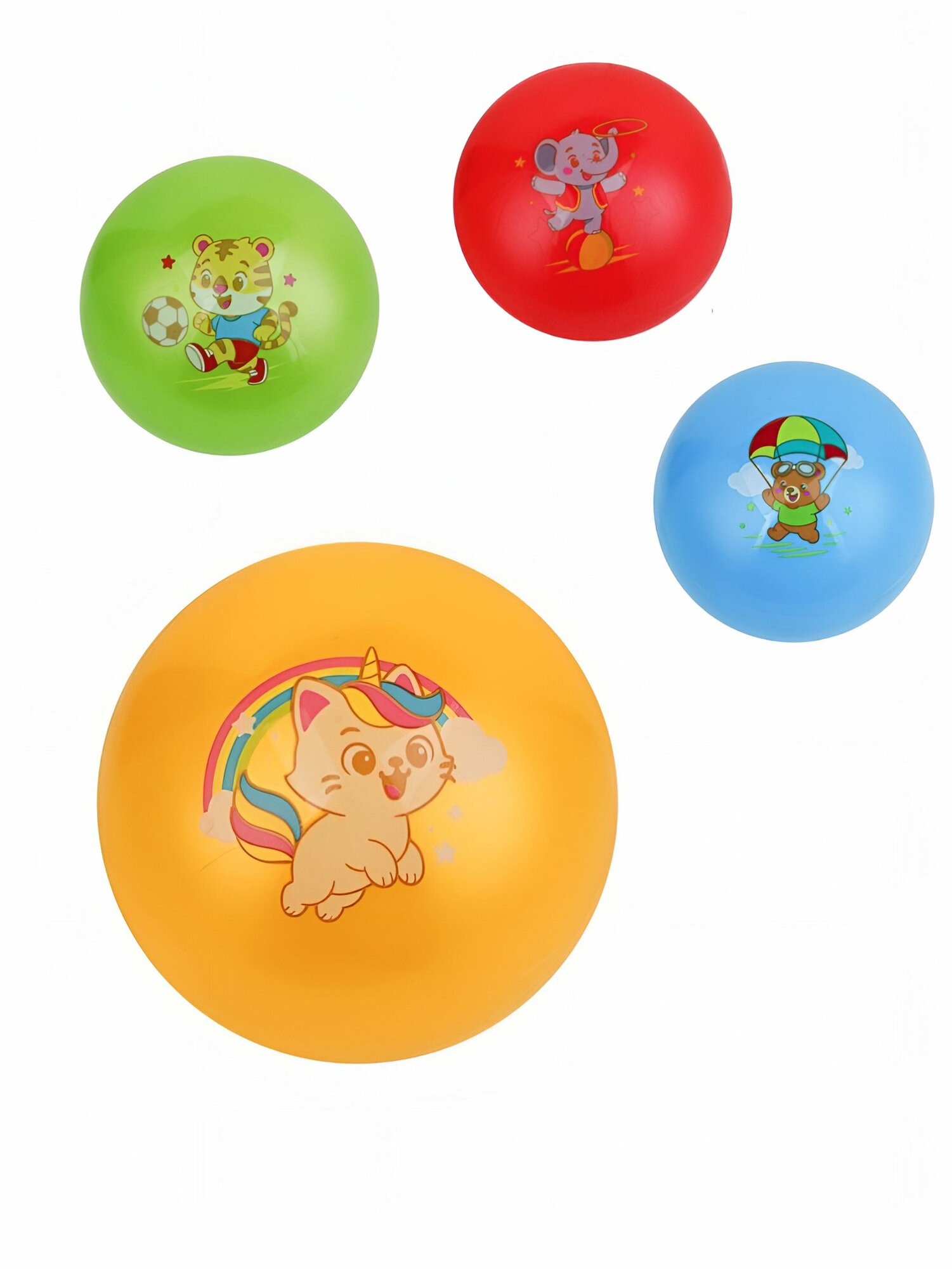 Мяч надувной детский, диаметр 27 см, ПВХ, для игр на улице и дома