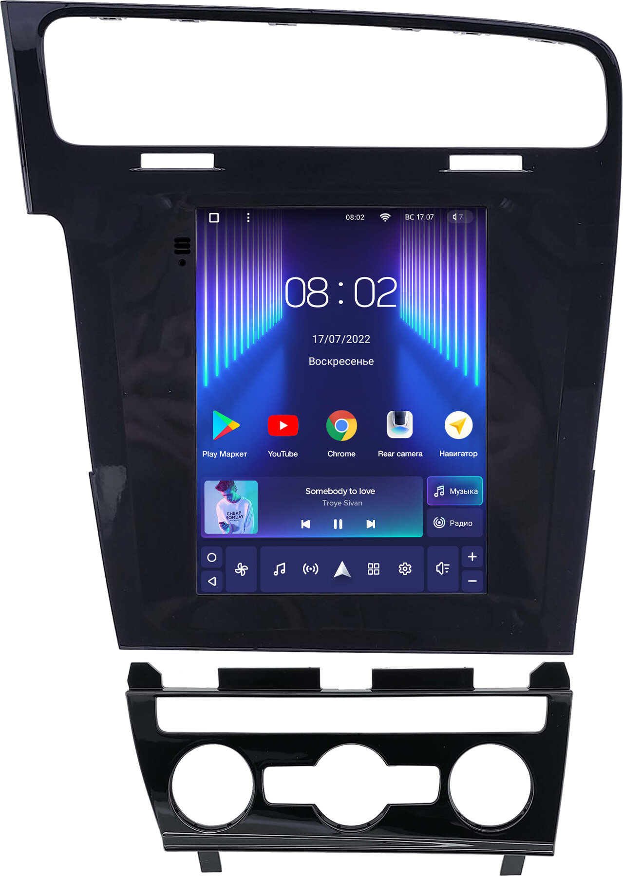 Штатная магнитола Volkswagen Golf 7 2012-2022 Teyes TPRO 2 DS (Tesla) 9.7" 3/32 RM-1312-2 Android 10 (4G-SIM, DSP, QLed)