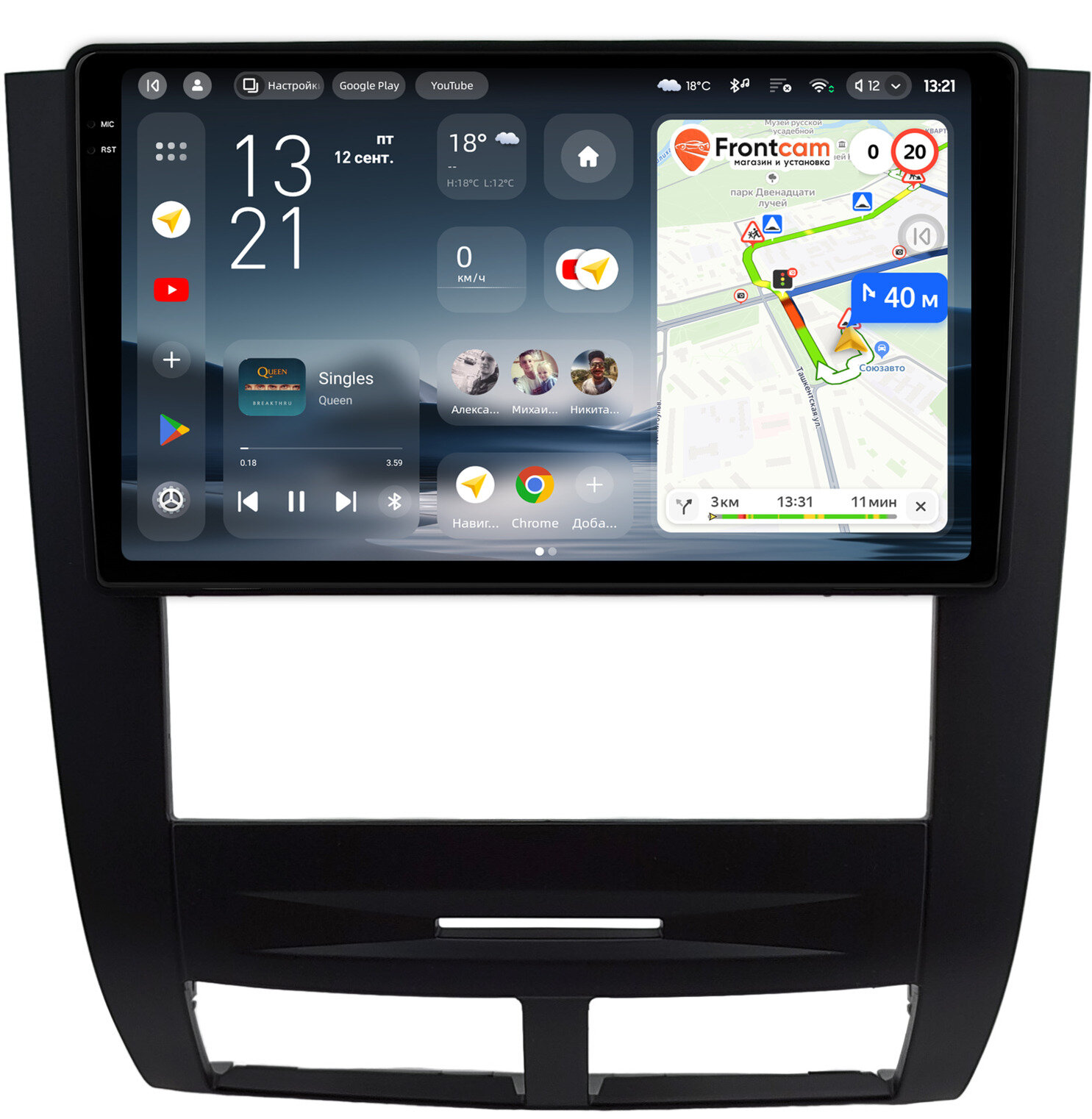 Штатная магнитола SsangYong Rexton 2001-2008 Teyes CC4 2K 8/128 9.5" RM-9-0598 Android 14 (4G-SIM, DSP, QLed, AI)