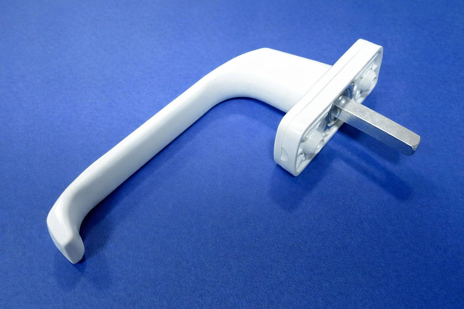 Комплект оконных ручек Brante 35мм, изогнутые, алюминиевые, двусторонние