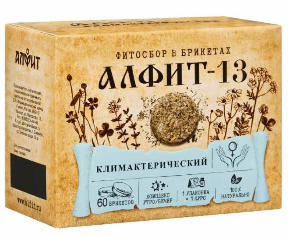 Чайный напиток Алфит фитосбор климактерический, для улучшения состояния гормонального фона