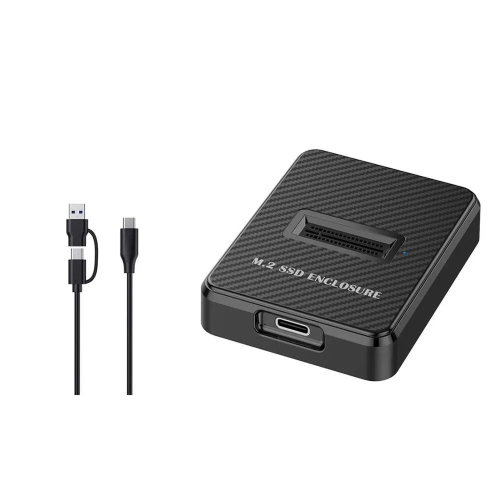 Внешний Корпус SSD 10 Гбит/С С USB C 2в1 для M.2 NVMe и NGFF SSD