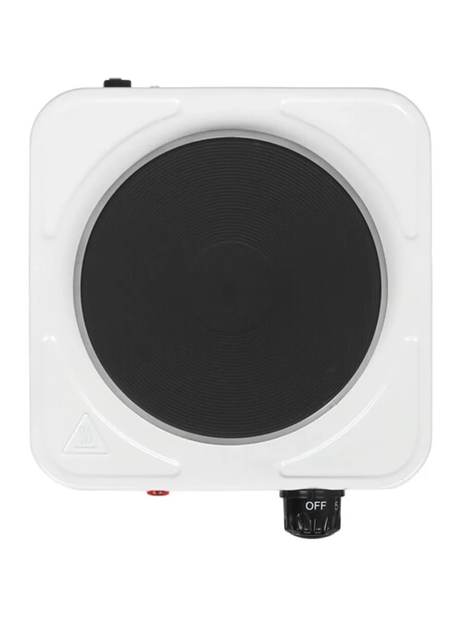 Электроплита Aceline CP-010, эмалированная, 1кВт, термостат, белая