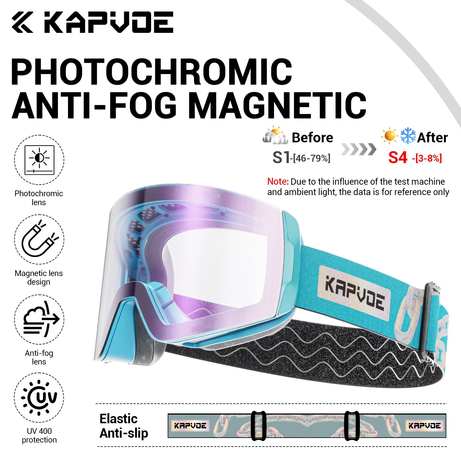 KAPVOE Лыжные очки Photochromic-04