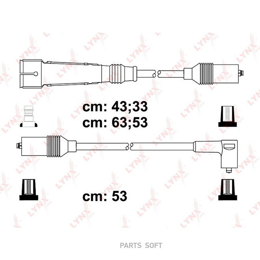 Провода высоковольтные подходит для AUDI 80 1,6 84-91, VW Golf II 1,3-1,8 84-92/Golf III 1,6-2,0 94/Golf IV 2,0 98/Jetta 1,6-1,8 84-91/Passat 1,5-1,8 84-96/Vento 1,6-2,0 92 SPE8022 от официального дистрибьютора, LYNXAUTO, артикул SPE8022