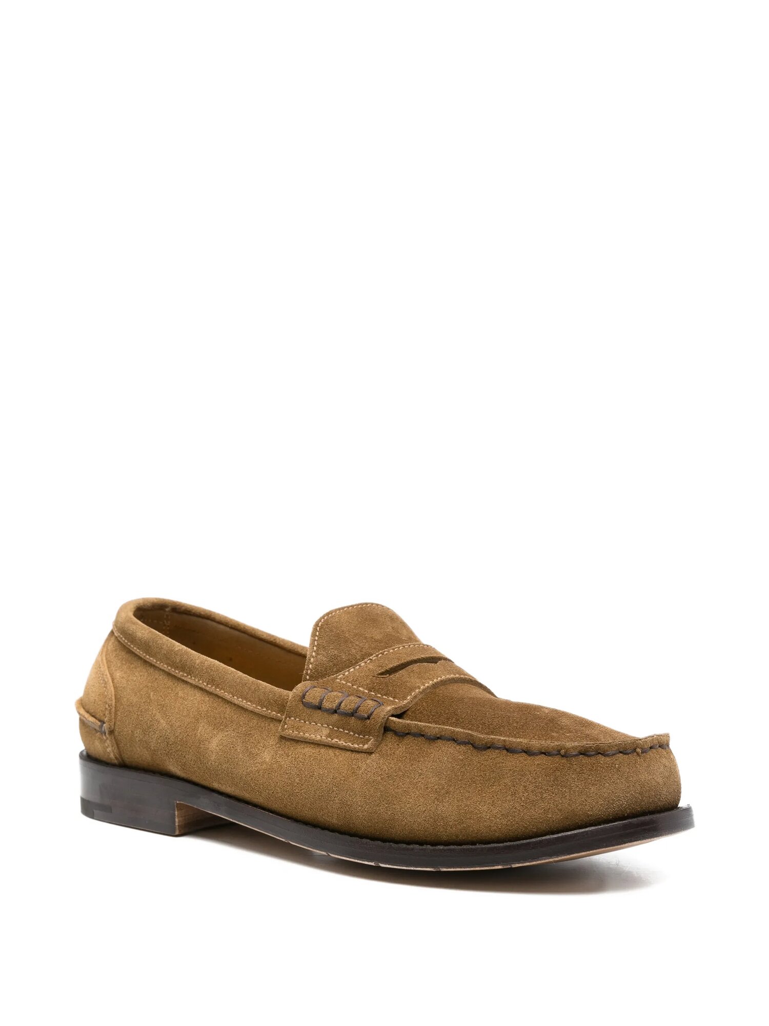 Лоферы PREMIATA Suede penny loafers, размер 8 UK, brown — фото 1