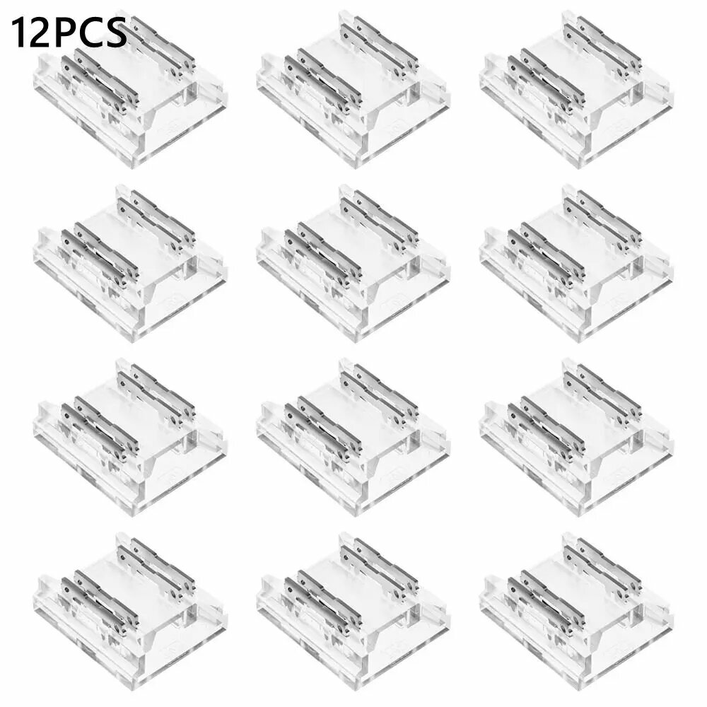 Прозрачные разъемы для светодиодной ленты 2PIN-6PIN PCB to PCB, 3PIN 4PIN 10mm COB