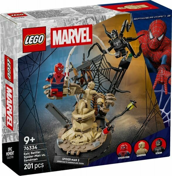 Lego 76334 Super Heroes Легендарная битва: Человек-паук против Песочного человека