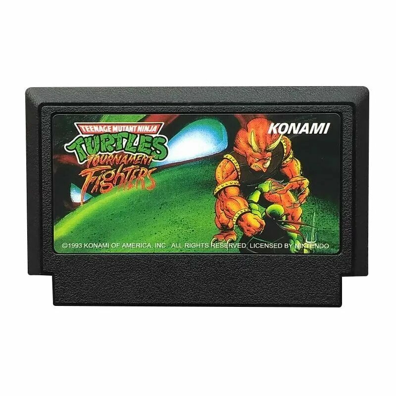 Teenage Mutant Ninja Turtles: Tournament Fighters - Игра 8-битный картридж Famicom - игровой картридж NES (8 bit, Английская версия)