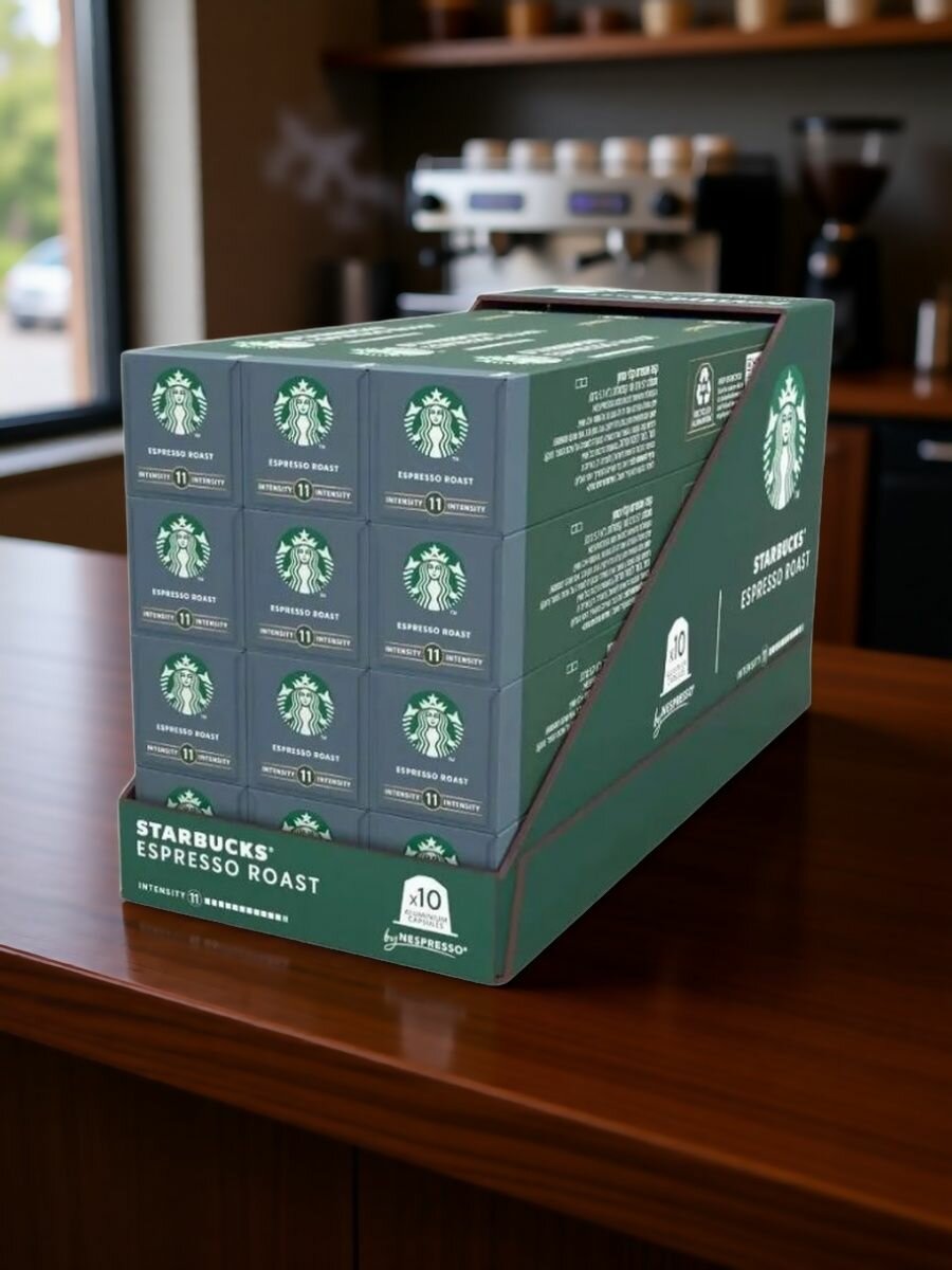 Кофе в капсулах Starbucks Espresso Roast, 10 капсул* 12 упаковок