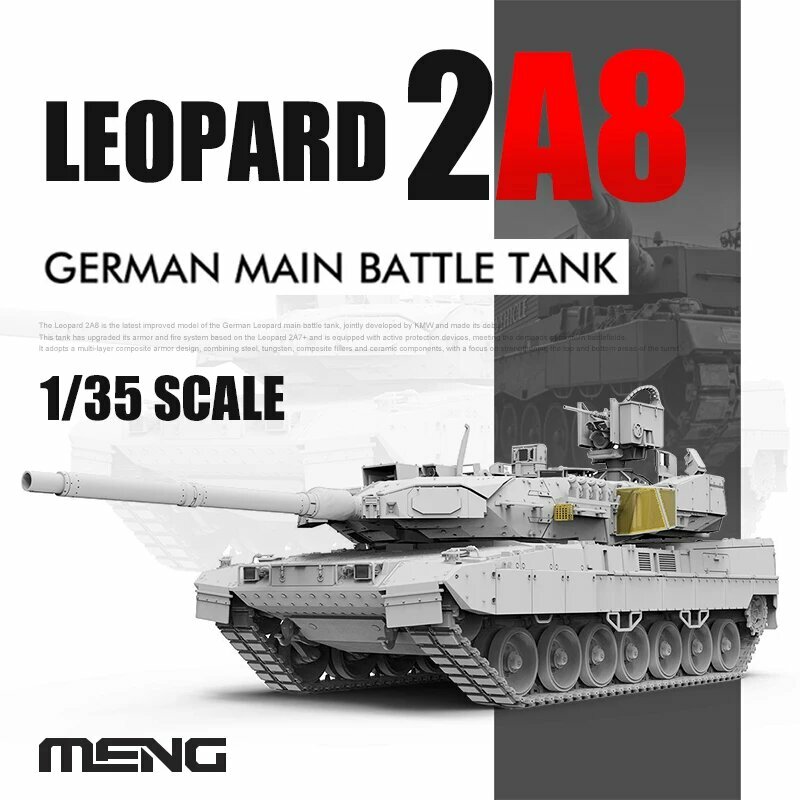 Модель танка MENG TS-057 Леопард 2A8 1/35