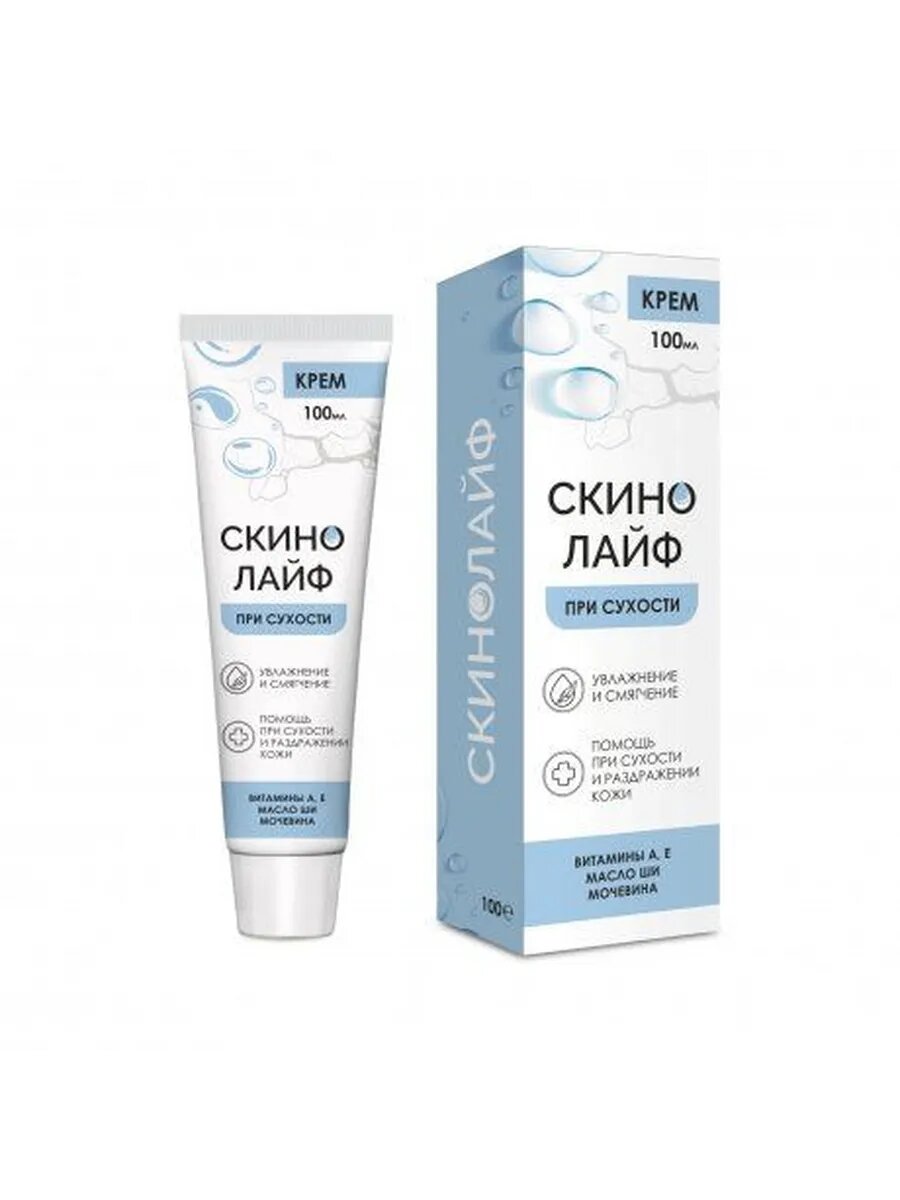 Скинолайф Крем при сухости и раздражение кожи, 100 мл, 1шт.