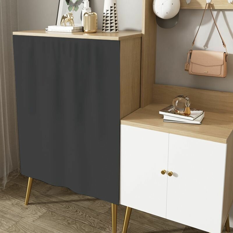 Самоклеящаяся шторка для обувного шкафа, пылезащитная шторка для гардероба, шторка для скрытия беспорядка, шторка на липучке.