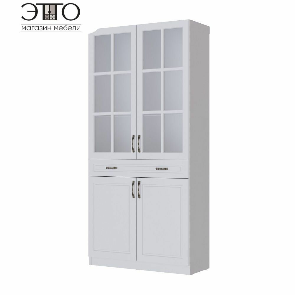 Этто Шкаф-витрина, белый