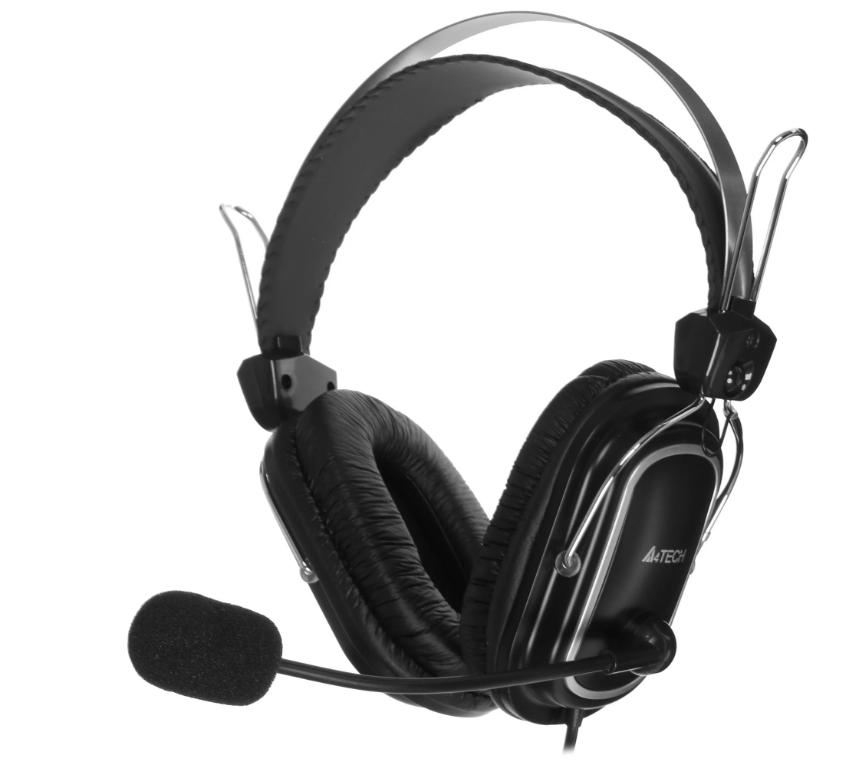 Наушники A4Tech HU-50, накладные, USB, проводные, микрофон, 2 м