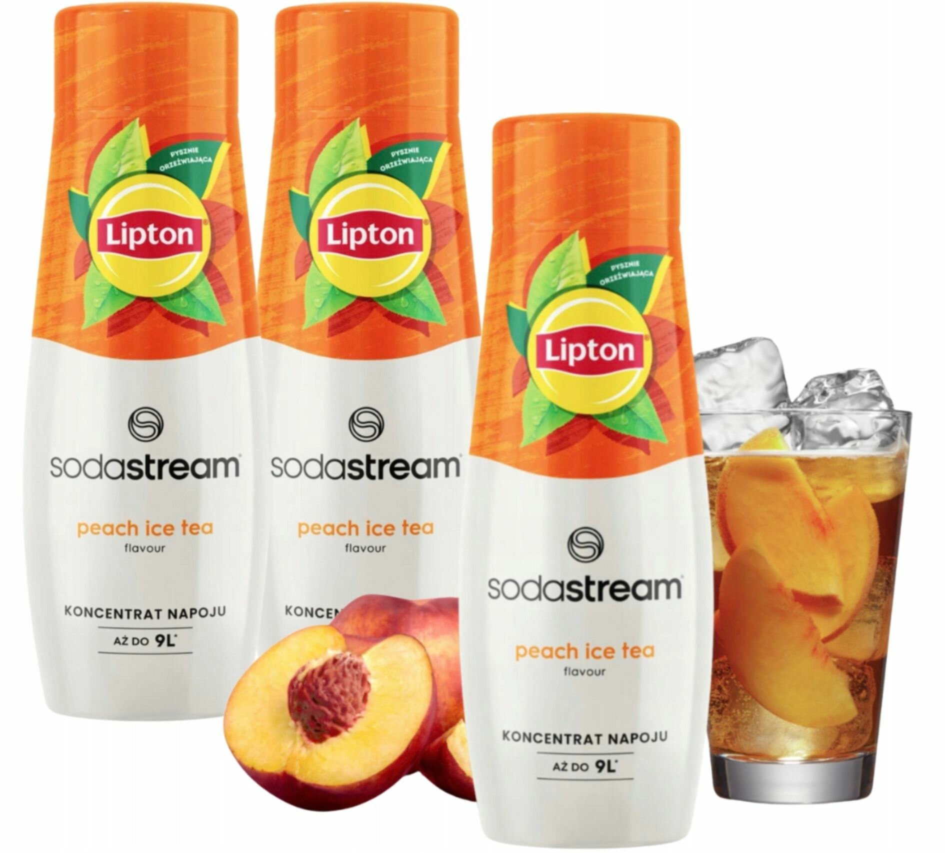 Набор сиропов Lipton Ice Tea Peach SodaStream 3x440 мл