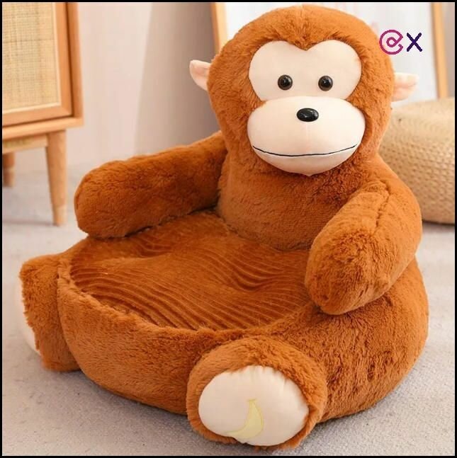 Уютный мягкий диван-игрушка для детей в форме слона, кролика и обезьяны, розовая свинка, маленький диванчик 50x50x45 см