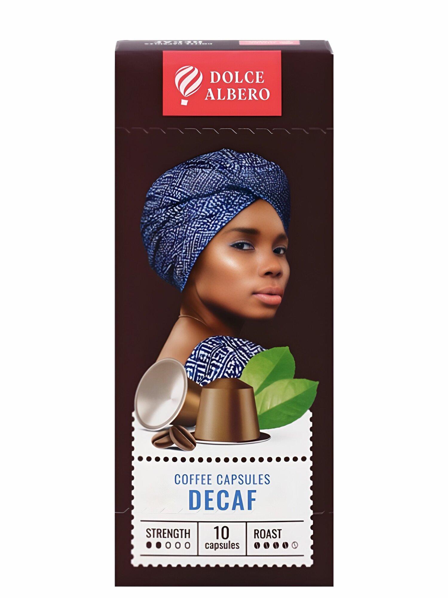 Кофе молотый в капсулах Dolce Albero Decaf, 2 уп. по 10 кап.