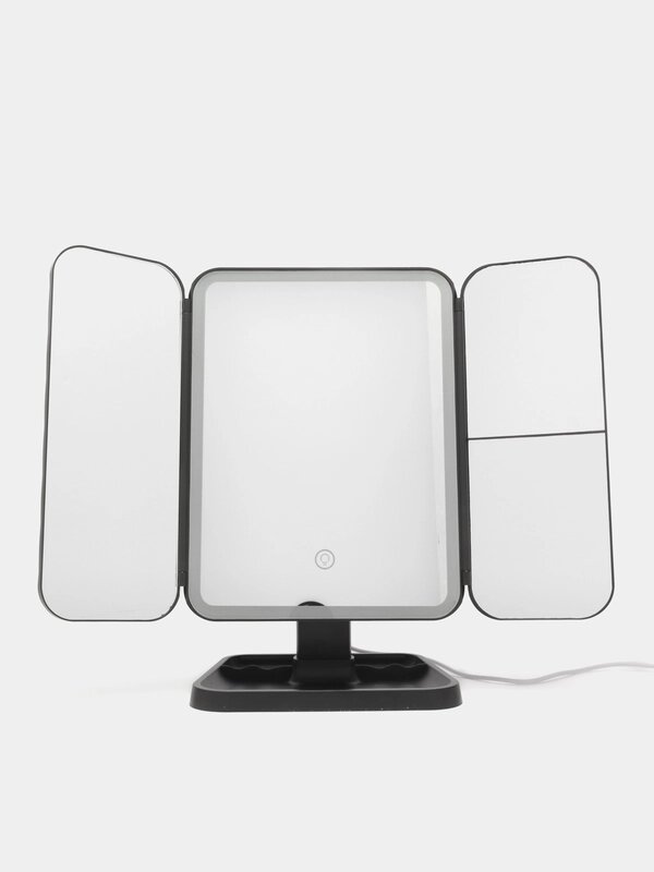 Складное настольное зеркало для макияжа с подсветкой