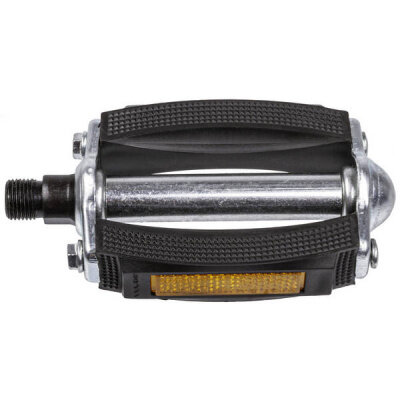 Педали Pedal to Medal, 9/16", с отражателями, сталь, черные (WWB0085)