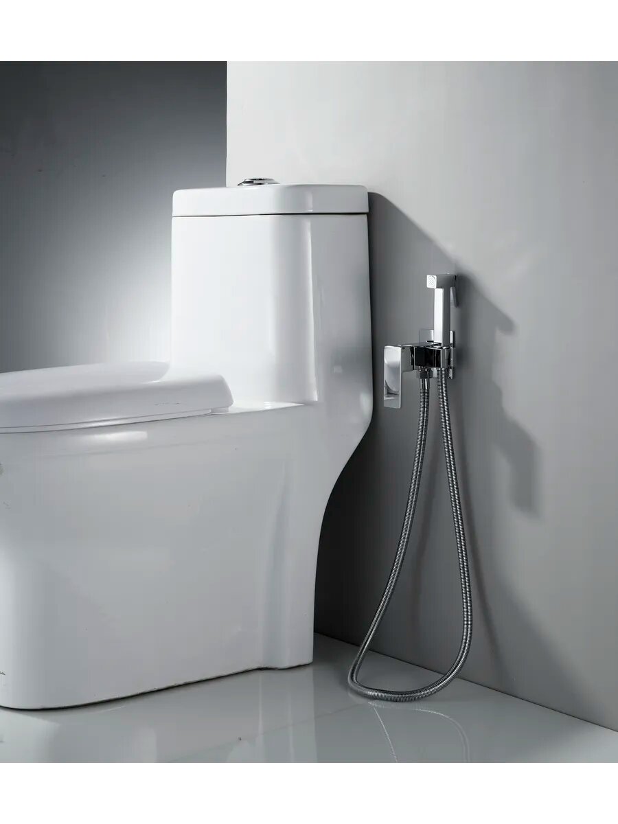 Смеситель для биде, Длина шланга 100 см, двойная оплетка