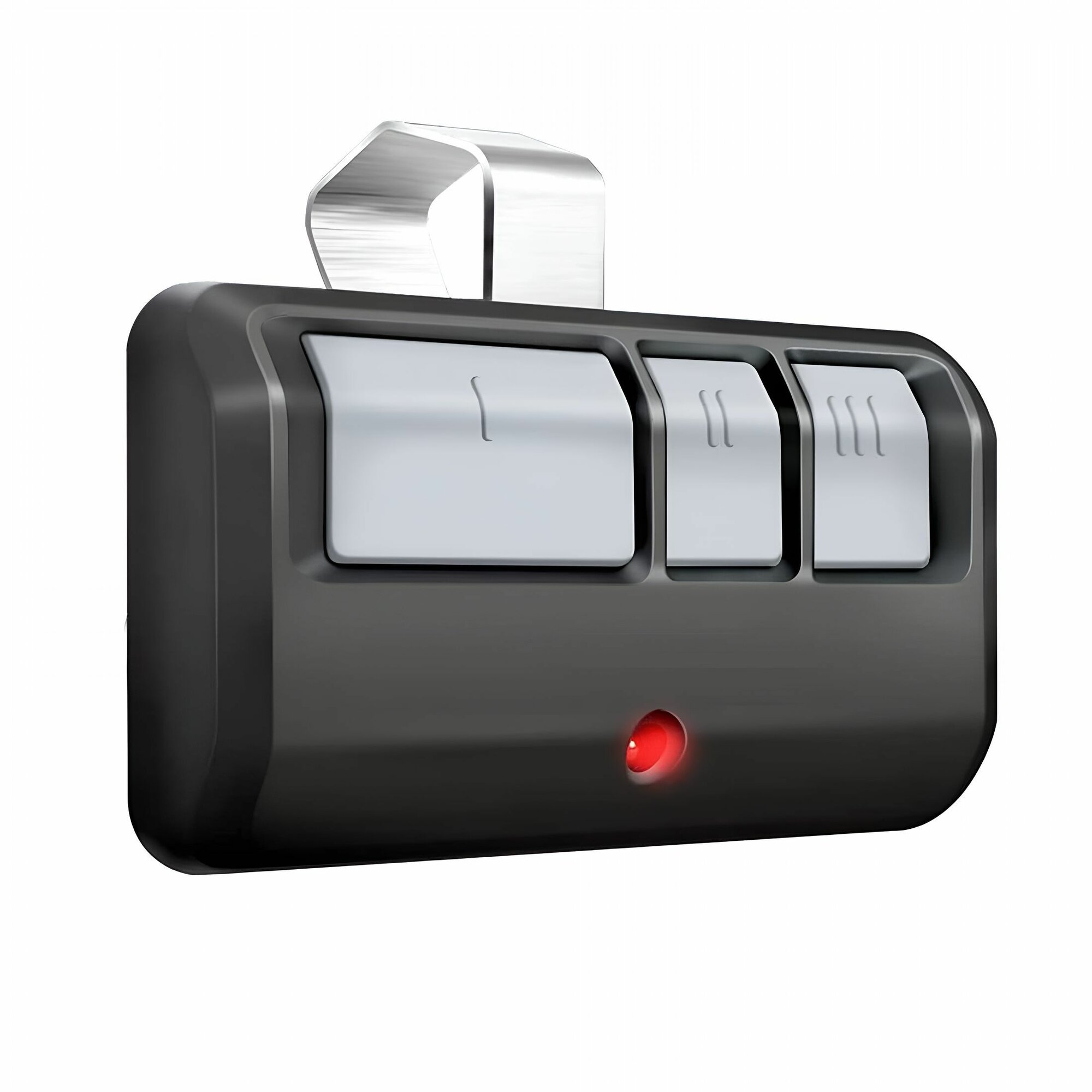 GJX Универсальный пульт для гаражных ворот с 3 кнопками и клипсой для козырька, 1 шт.