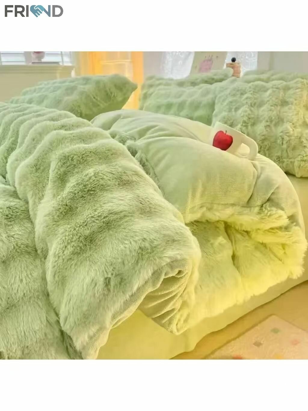 Эксклюзивный комплект из искусственного меха, евро