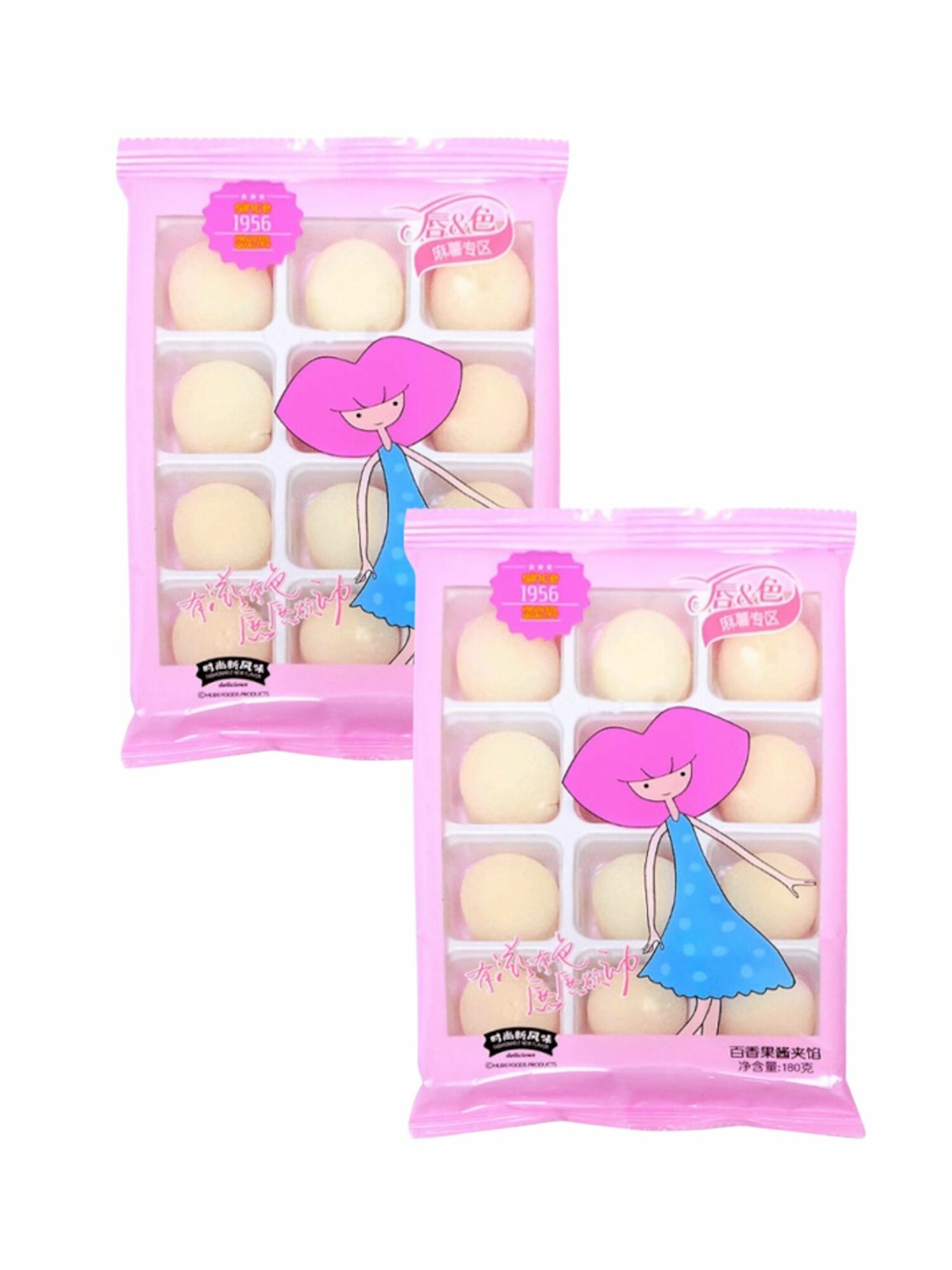 HuiNing Моти со вкусом маракуйи 2 шт х 180 гр