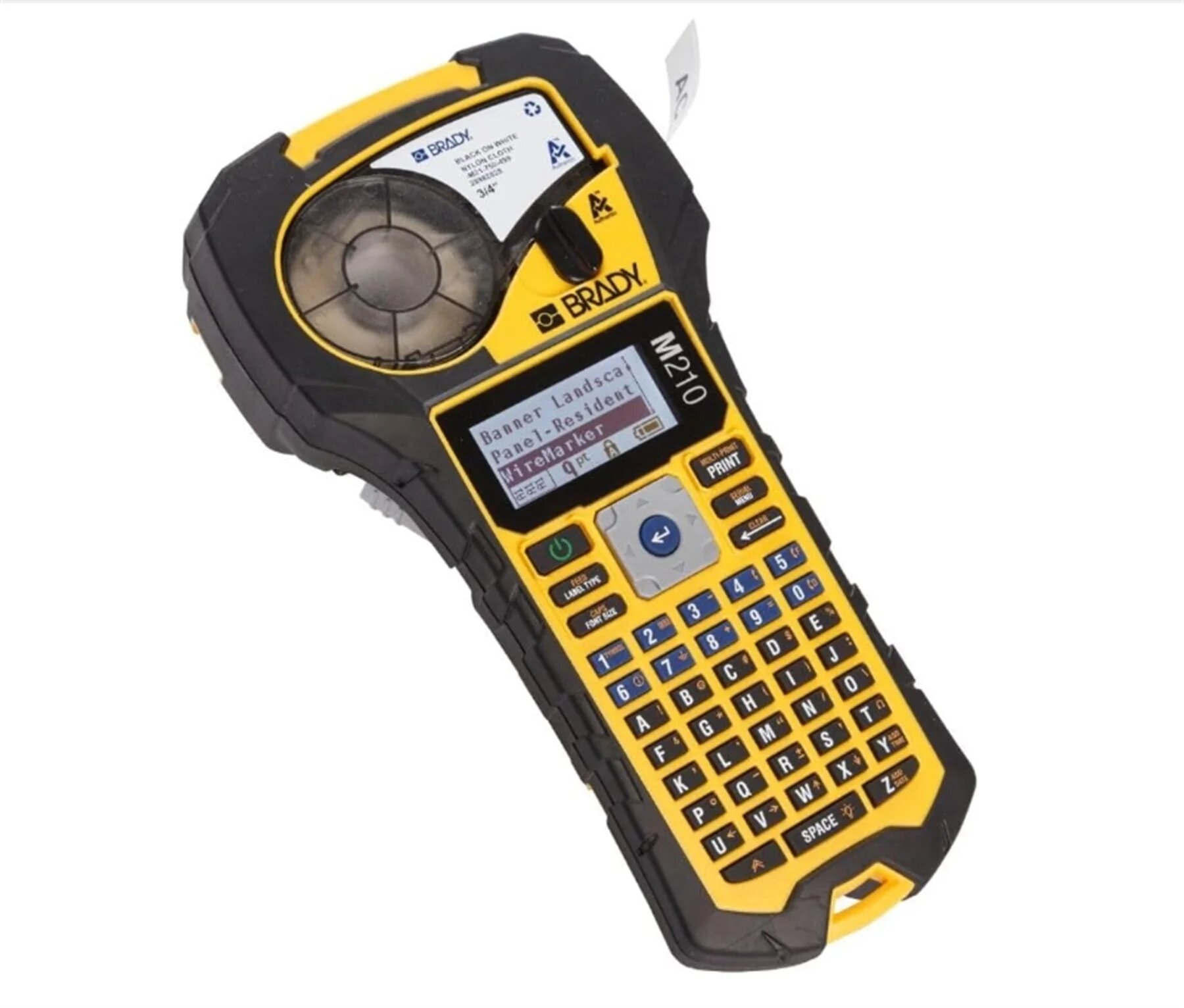 Brady M210 портативный принтер для этикеток с резиновыми бамперами, многострочный принт, M210 ручной принтер для печати этикеток заменяет принтер