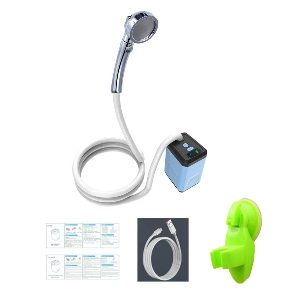 Портативный электрический душ, Синий - Трехскоростной душ