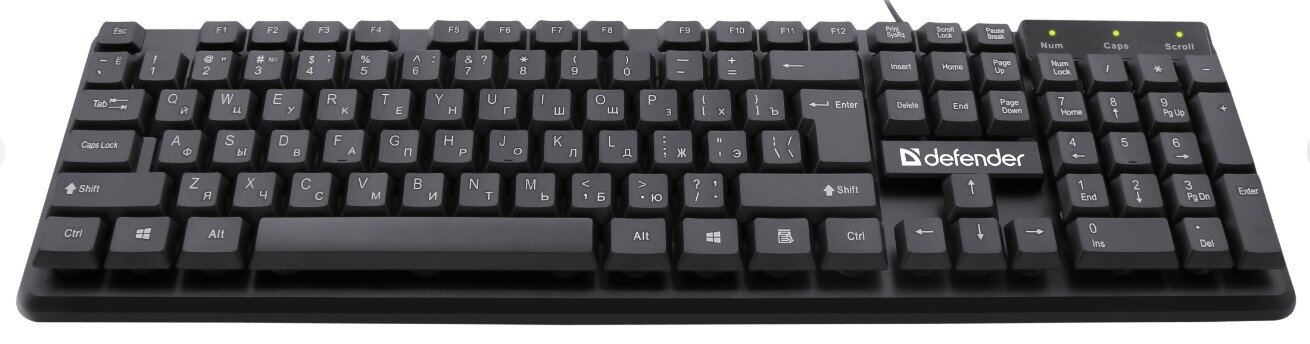 Defender Клавиатура Defender HB-559 Symbol 45559, черный (USB) (ret)