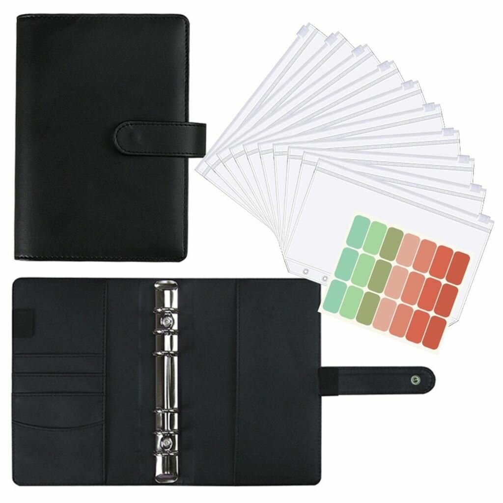 Бюджетный планшет А6 с кольцами, Черный