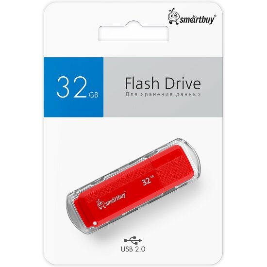 USB флешка Smartbuy 32Gb Dock red USB 2.0