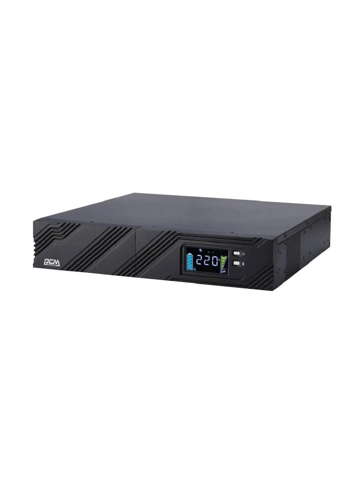 PowerCom Smart King Pro+ SPR-1500 LCD ИБП {Line-Interactive, 1500VA / 1200W, Rack/Tower, 8хС13, USB, RS-232, SmartSlot} (1152575)