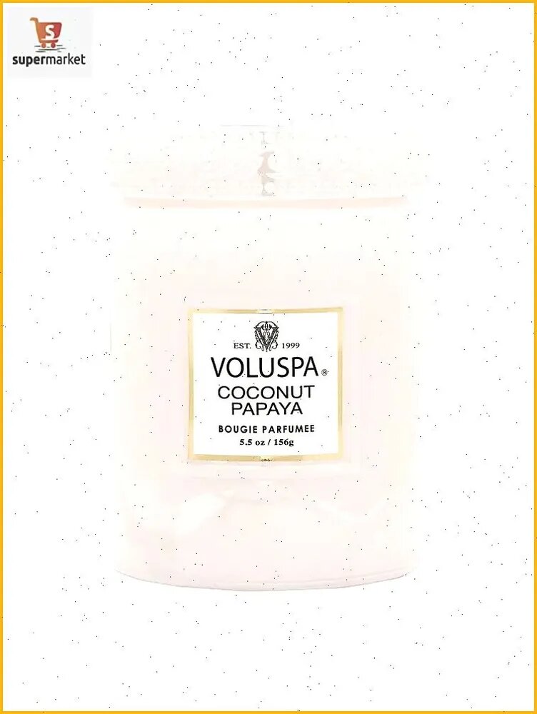 Ароматическая свеча Voluspa Coconut Papaya, 156 г, 9.3 см x 7 см, 1 шт