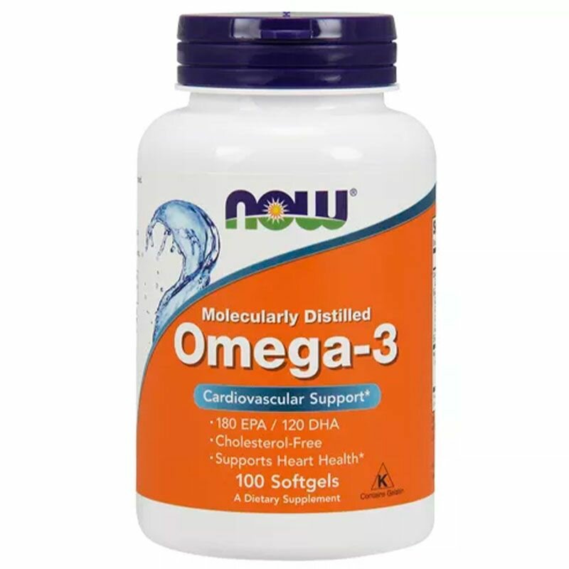 Жирные кислоты NOW Omega-3 1000 мг. (100 капс.)