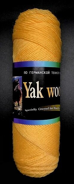 Пряжа Color City Yak Wool 106 (5 мотков по 100г/430м) жёлтый