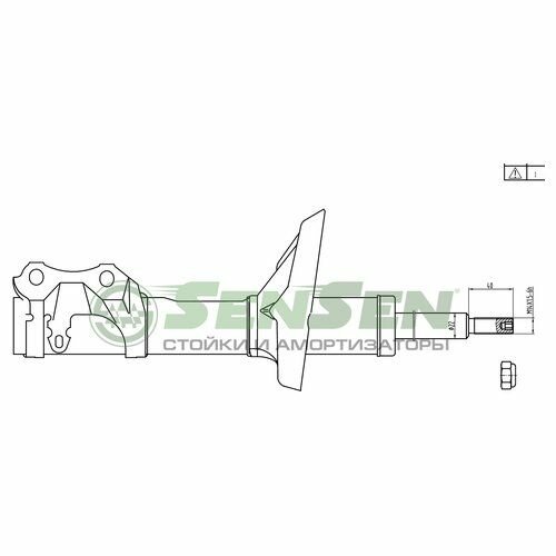 Амортизатор подвески Sensen 41140060